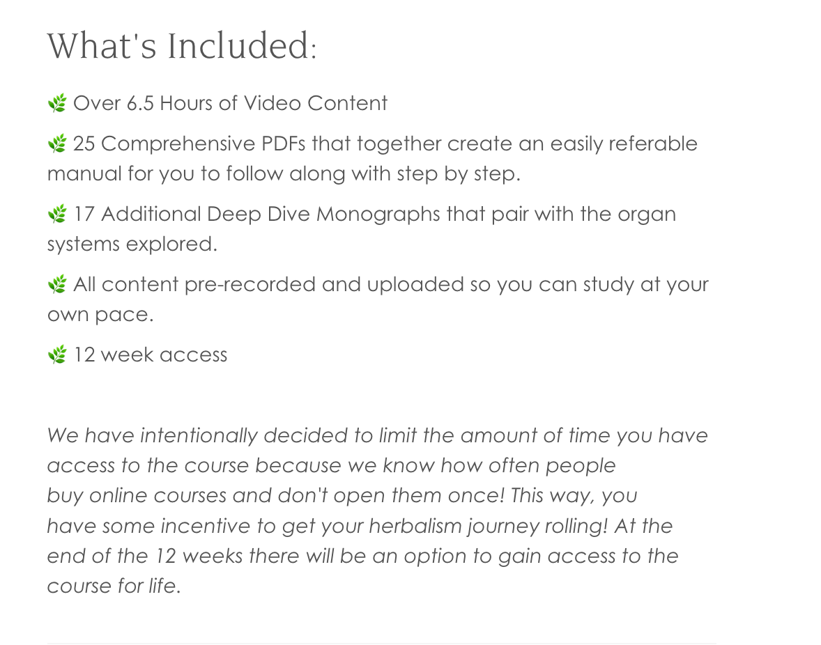 Foundations of Herbalism Course – House Of Origins Apothecary